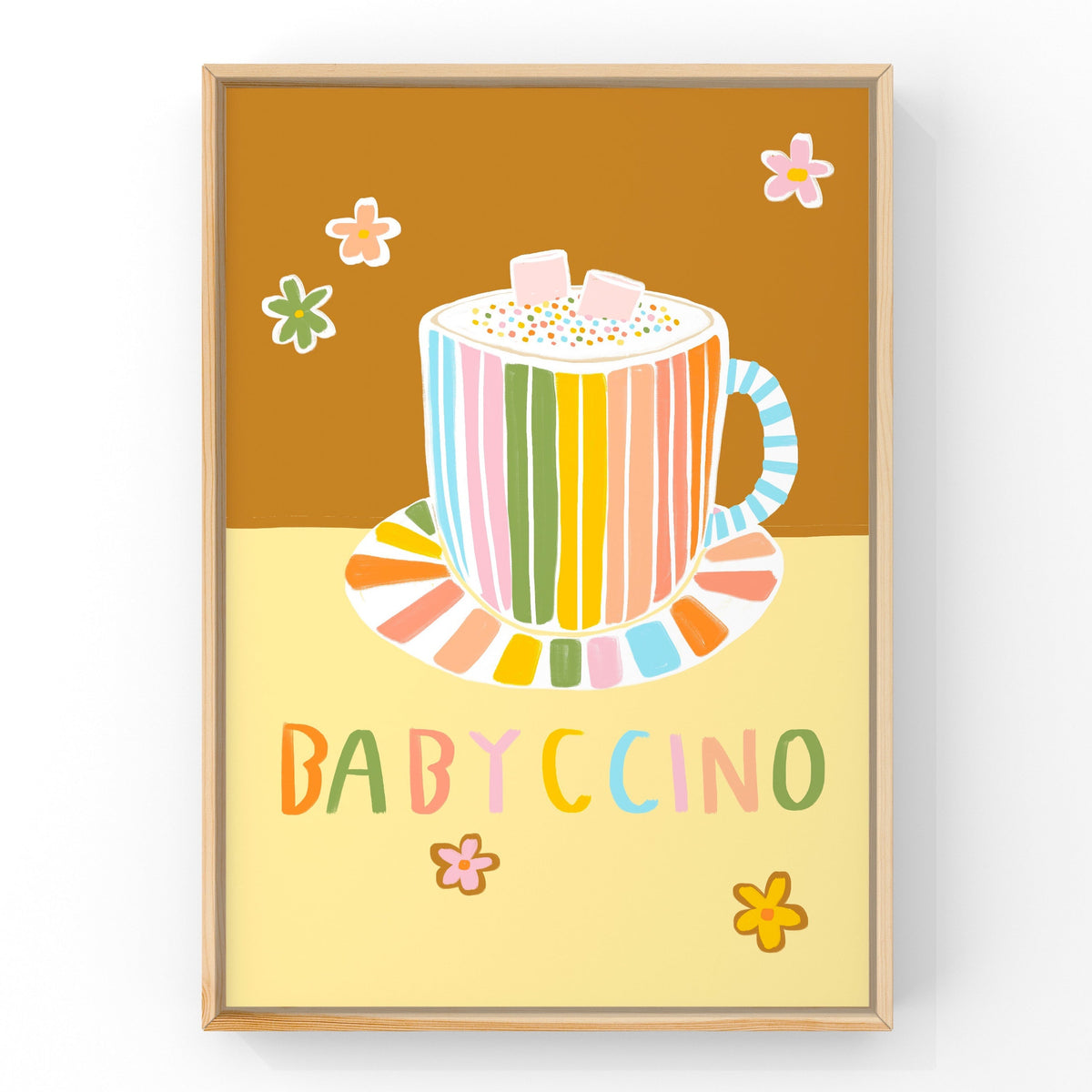 Babyccino by Little Peach & Pip | Art Print – Blond + Noir