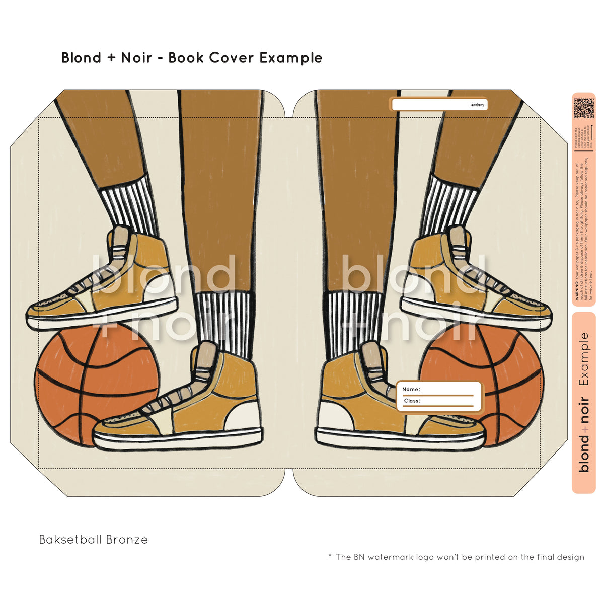 Basketball | Pre-cut Book Covers | Customisable Back to School Supplie ...