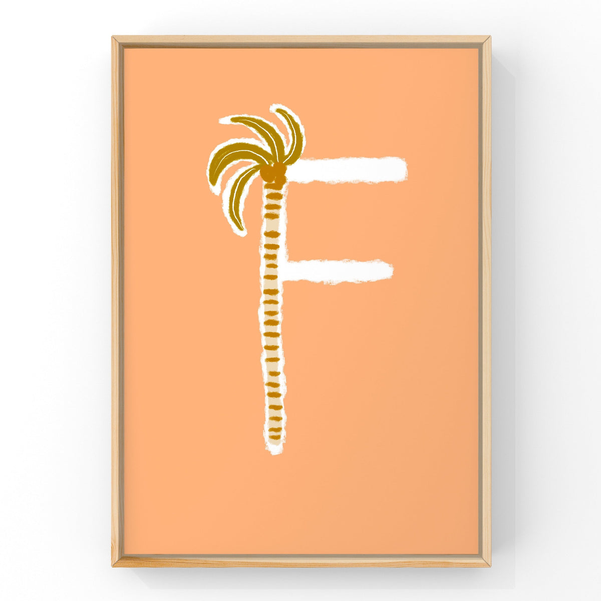 Letter F by Little Peach & Pip | Art Print – Blond + Noir