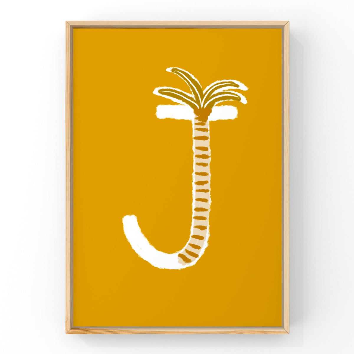 Letter J by Little Peach & Pip | Art Print – Blond + Noir