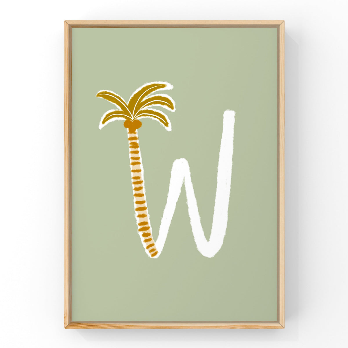 Letter W by Little Peach & Pip | Art Print – Blond + Noir