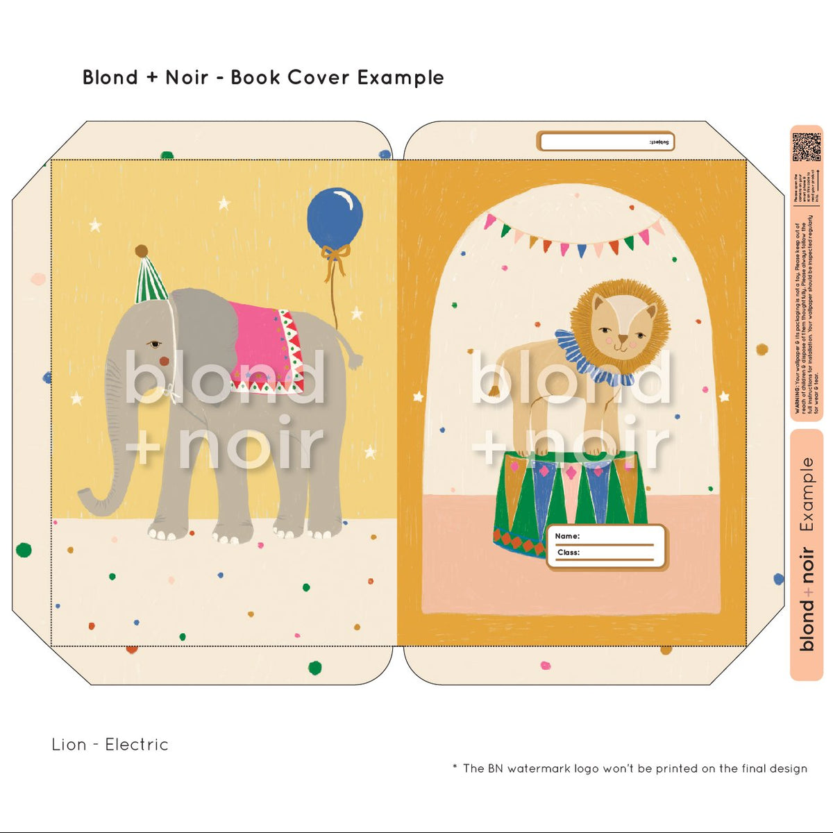 Lion Electric | Pre-cut Book Covers | Customisable Back to School Supp ...