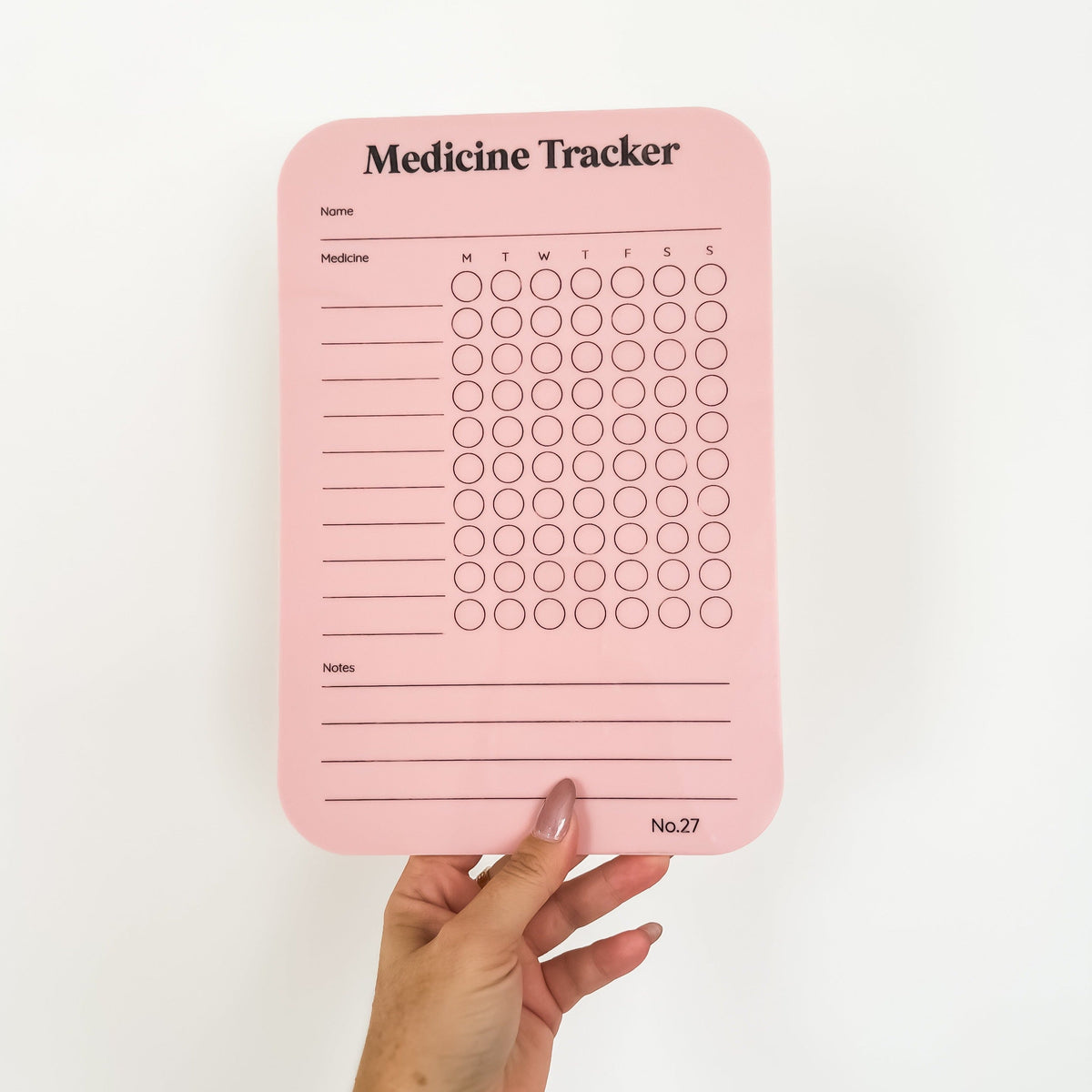 Medicine Tracker | Reusable – Blond + Noir