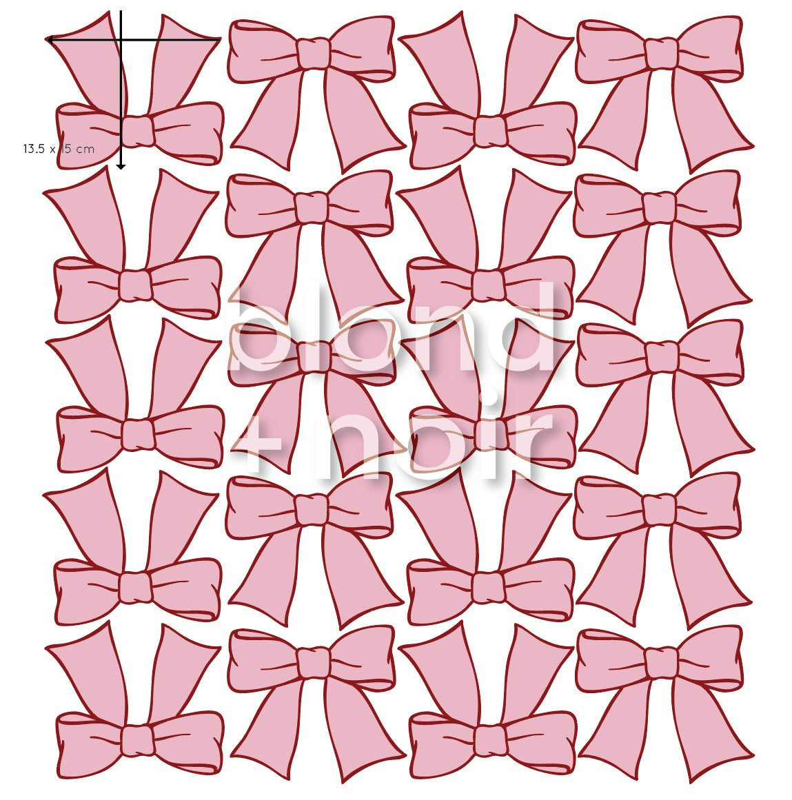 Sweet Bows | Wall Decals – Blond + Noir