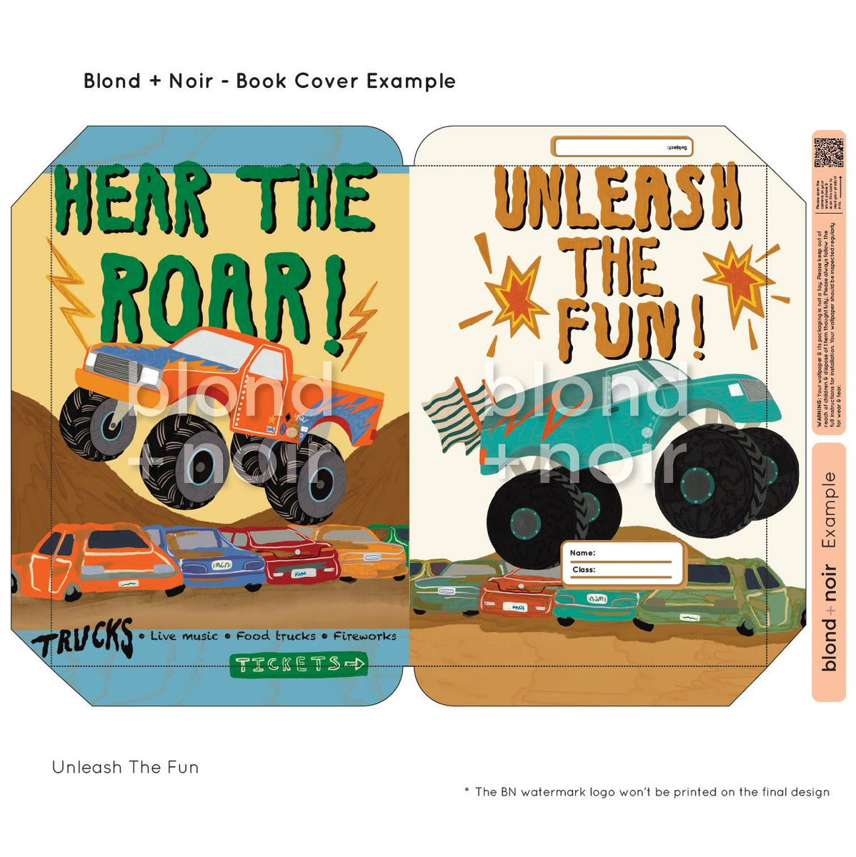 Unleash The Fun | Pre-cut Book Covers | Customisable Back to School Su ...